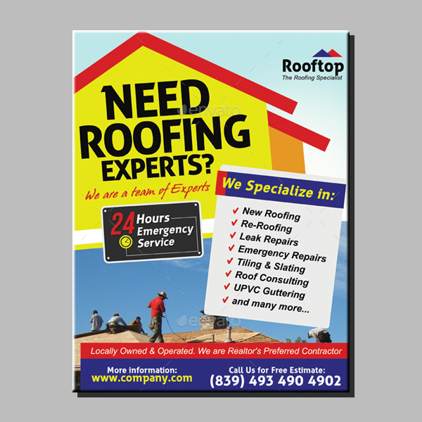 Roofing Flyers Templates Free