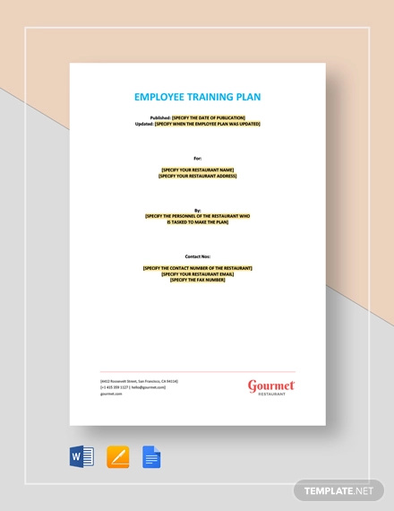6+ Employee Training Plan Templates -Free Samples, Examples Format Download