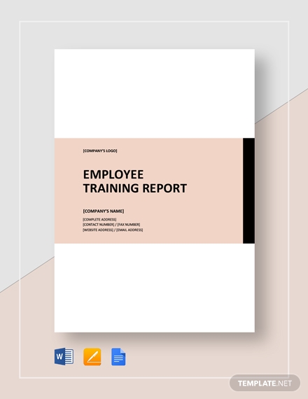 Sample Training Report Templates - Google Docs, MS Word, Pages, PDF