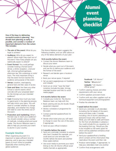 20+ Event Planning Checklist Templates in Google Docs | Word | Pages ...