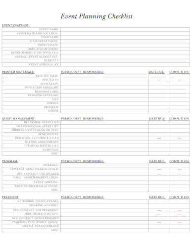 20+ Event Planning Checklist Templates in Google Docs | Word | Pages ...