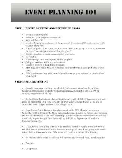 Free 22+ Event Planning Templates in Google Docs | Google Sheets | Word ...