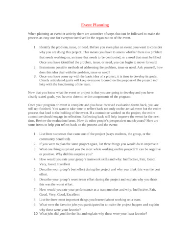 Free 22+ Event Planning Templates in Google Docs | Google Sheets | Word ...