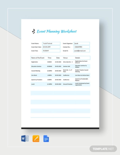 21+ Event Planning Templates in Google Docs | Google Sheets | Word ...