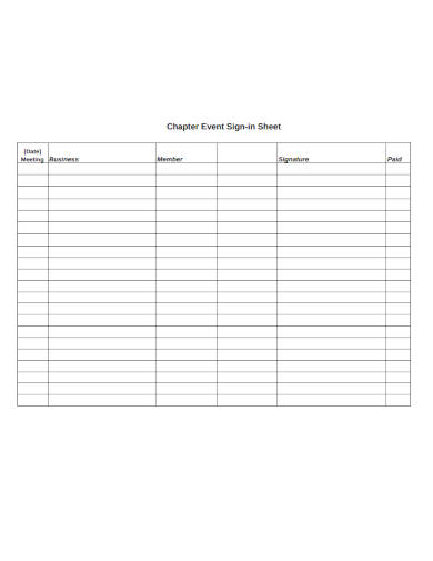 16+ Event Sign In Sheet Templates in Google Docs | Google Sheets | Word ...