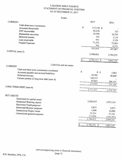 18+ Church Financial Statement Templates in PDF | DOC