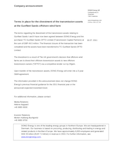 17+ Company Announcement Templates in PDF | XLS | DOC