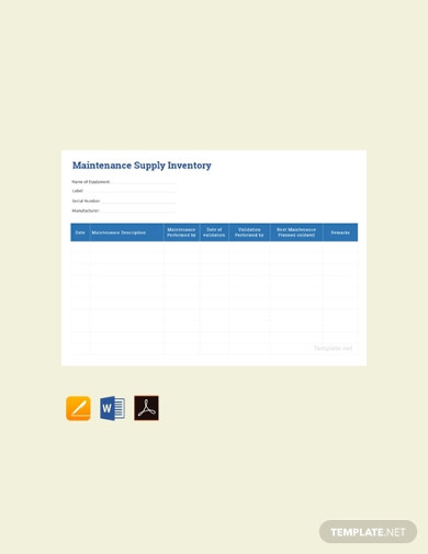 12+ Supply Inventory Templates in Google Docs | Google Sheets | XLS ...