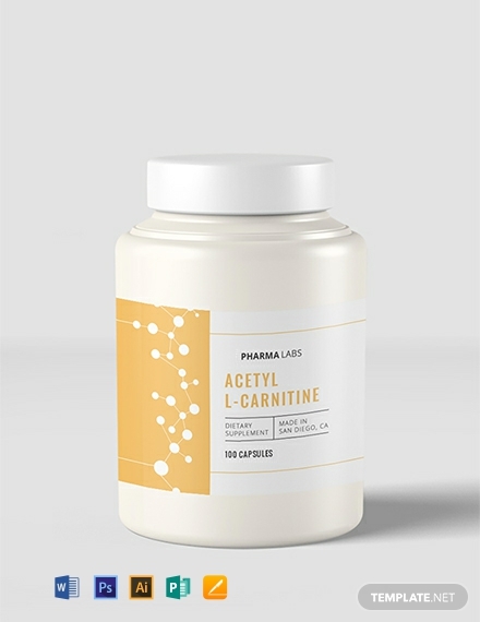 7+ Medical Pill Bottle Label Templates - AI, PSD, MS Word, Publisher, Pages