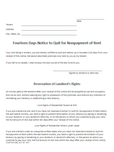 16+ Best Notice Letter Templates to Tenant from Landlord - PDF, Word ...