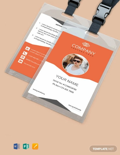 23+ Company ID Card Templates in AI | Word | Pages | PSD | Publisher
