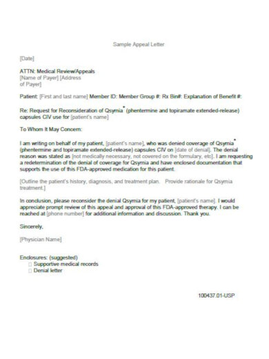 10+ Best Medical Appeal Letter Templates in Google Docs | MS Word | Pages