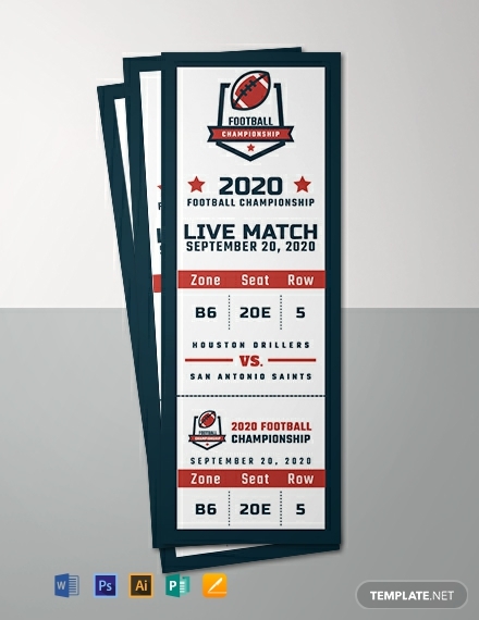 17 Sporting Event Ticket Templates Sample Example Format