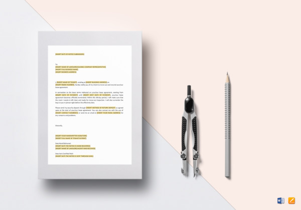 9+ Tenant Move Out Letter Templates - PDF, Google Doc, Word