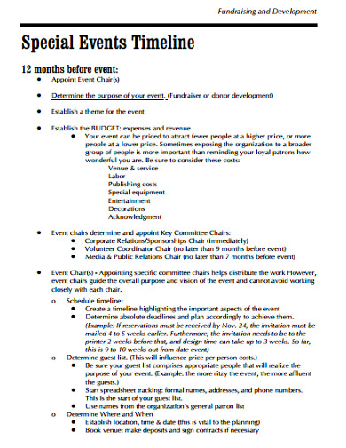 18+ Event Timeline Templates in Google Docs | Word | Pages | PPT | PDF