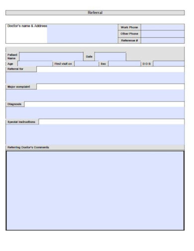 12+ Best Medical Referral Form Templates - PDF