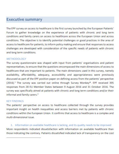 15+ Health Care Survey Templates in PDF | DOC