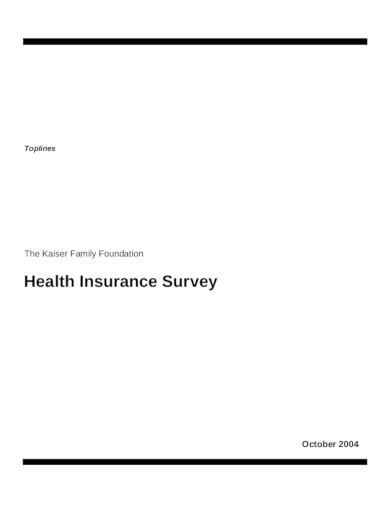 17+ Insurance Survey Templates in PDF | DOC | XLS