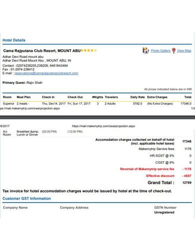 10+ Hotel Invoice Templates - Excel, Word, Numbers, Pages, PDF