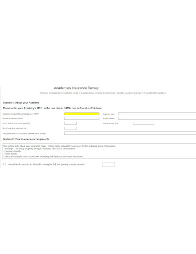 17+ Insurance Survey Templates in PDF | DOC | XLS
