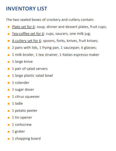 19+ Inventory List Templates in PDF | Word | Pages | XLS | Numbers