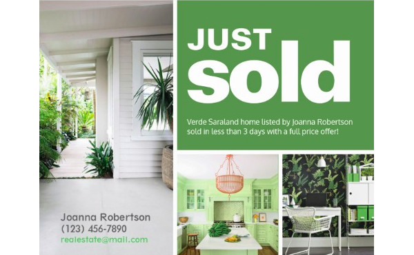 Real Estate Just Sold Flyer Templates Arts Arts