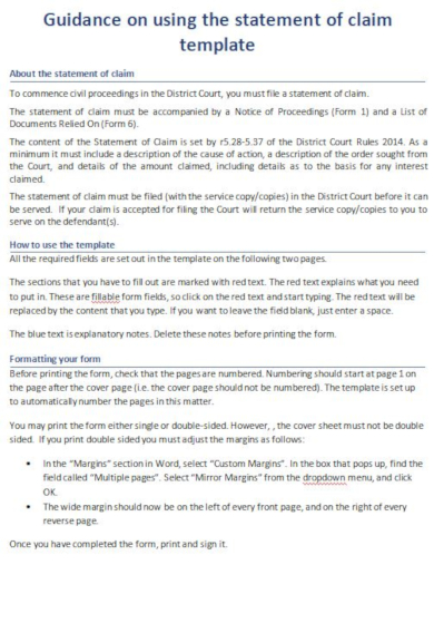 15+ Legal Statement Templates - PDF, Google Docs, Word, Pages