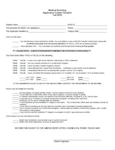 9+ Medical Assistant Checklist Templates - PDF