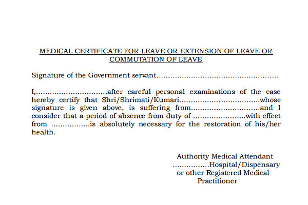 8+ Medical Leave Certificate Templates,Samples, Examples, Format - PDF ...