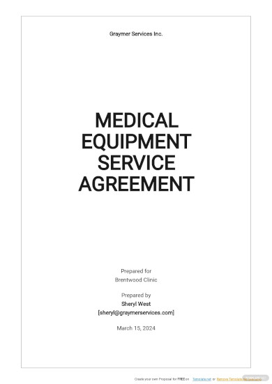 13+ Medical Service Agreement Templates - PDF