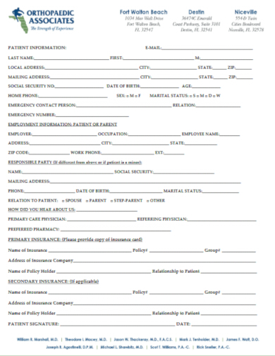 12 Medical Face Sheet Templates Word Pages PDF