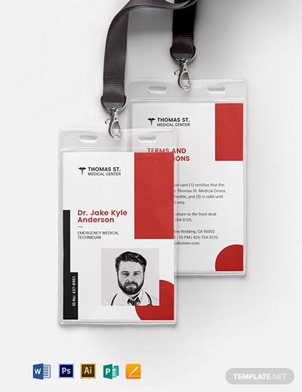 10+ Doctor ID Card Templates - MS Word, Publisher, Photoshop ...