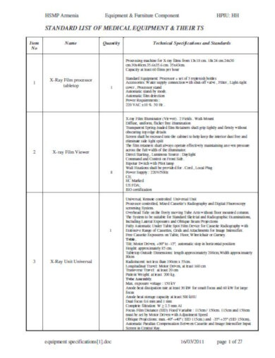 7+ Medical Supply Inventory List Templates - Google Docs, Word, Pages ...