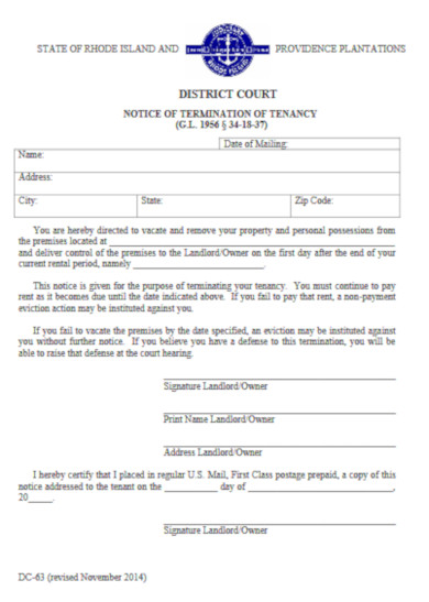 16+ Best Notice Letter Templates to Tenant from Landlord - PDF, Word ...