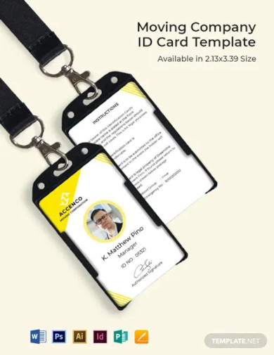 23+ Company ID Card Templates in AI | Word | Pages | PSD | Publisher