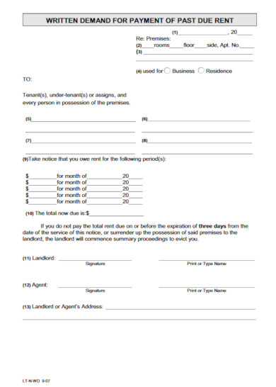 10+ Best Late Rent Notice to Tenant Templates - PDF, PSD, Google Docs, Word