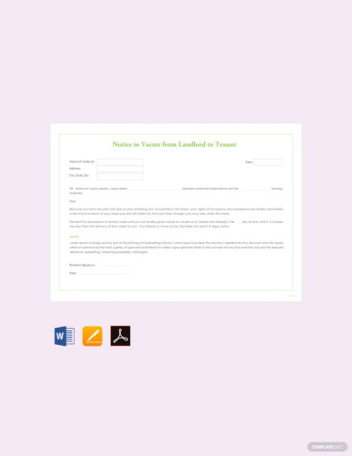 16+ Best Notice Letter Templates to Tenant from Landlord - PDF, Word ...
