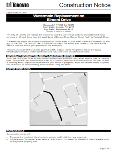 11+ FREE Construction Notice Templates - DOC, PDF