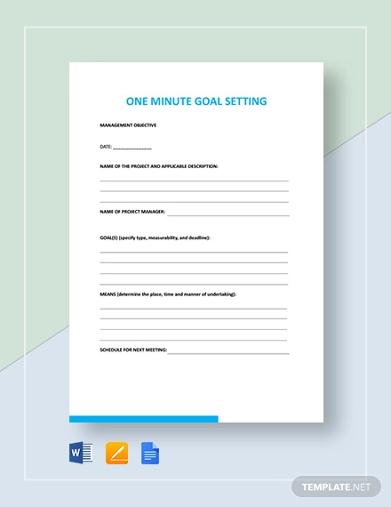 Goal Setting Template - 6+ Free Word, PDF Document Download