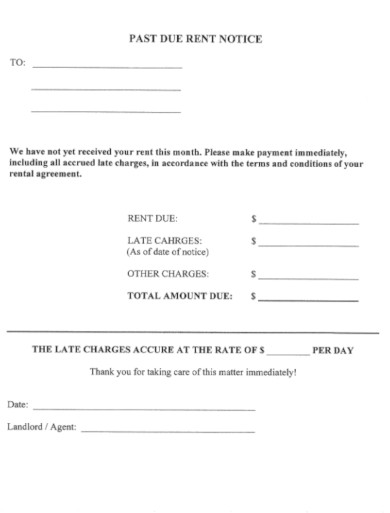 10+ Best Late Rent Notice to Tenant Templates - PDF, PSD, Google Docs, Word
