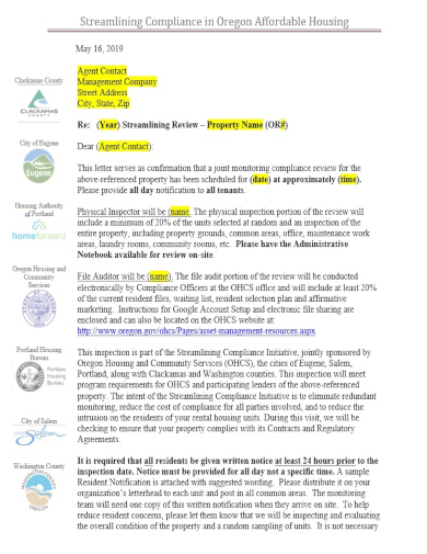 6+ Property Inspection Letter Templates - Word, PDF