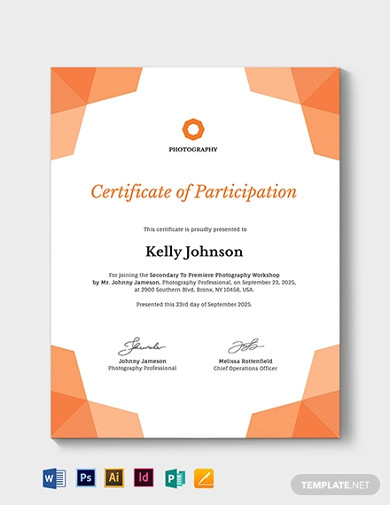 14+ Photography Certificate Templates - AI, InDesign, Word, PSD, Publisher