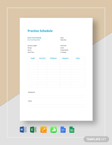 9+ Sports Team Schedule templates - Google Docs, MS Word, Pages, MS ...