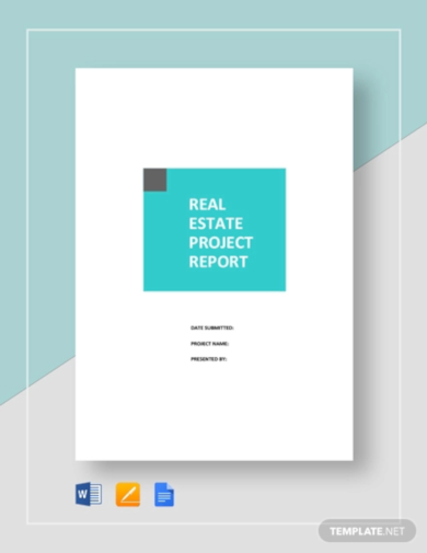 11+ FREE Real Estate Project Report Templates in PDF | Word | Google ...