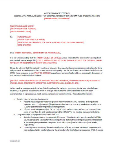 10+ Best Medical Appeal Letter Templates in Google Docs | MS Word | Pages