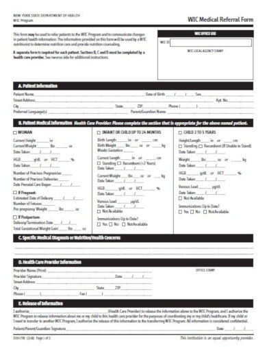 12+ Best Medical Referral Form Templates - PDF