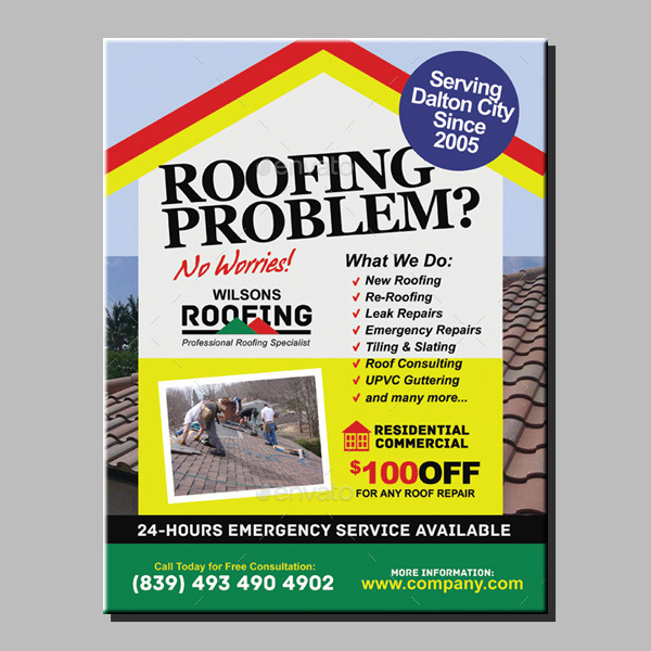 Roofing Flyers Templates Free