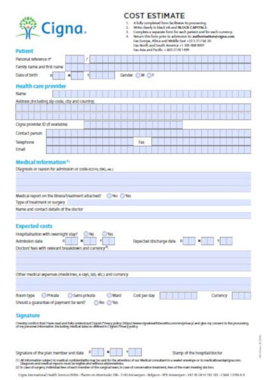 7+ Best Medical Estimate Templates - PDF