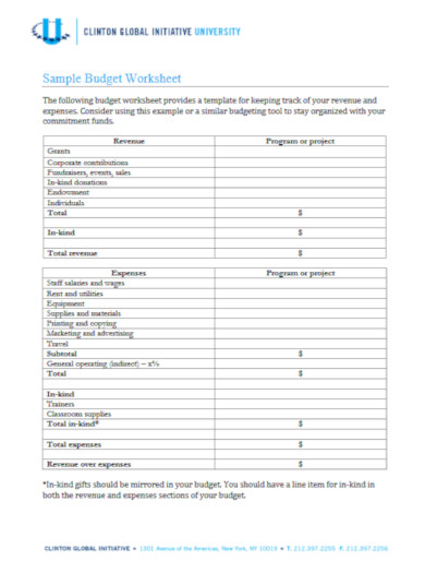 13+ Fundraising Budget Templates - PDF, Word