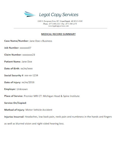 8+ Medical Summary Report Templates - PDF, PSD, Word, Google Docs